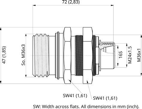 Screw On Flat Face Coupling Female Flv08 M24x15 16s