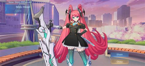 Layla Skin Mobile Legends Fotografi Kreatif Imut Desain Karakter Game