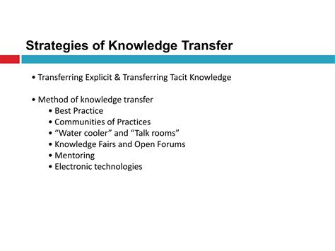 Knowledge Transfer Pptx