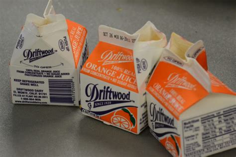 School Orange Juice Carton