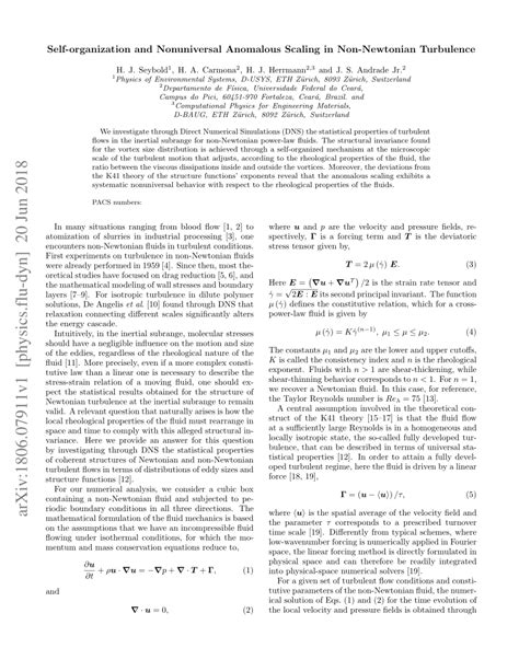 Pdf Self Organization And Nonuniversal Anomalous Scaling In Non