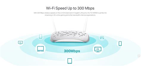 TP Link Mbps Wireless VDSL ADSL Modem Router Fast Port