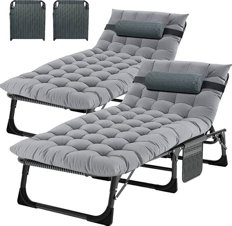Slsy Outdoor Foldable Lounge Chair 5 Position Heavy Duty For Poolside