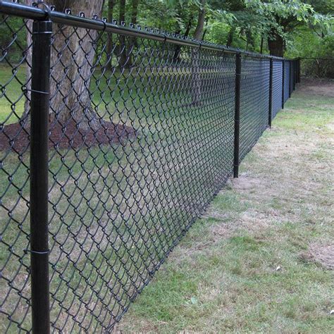 Color Coated Chain Link Fence Kit Includes All Parts Hoover Fence Co