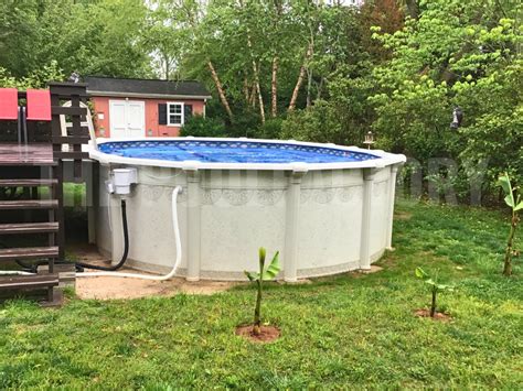 12x24x52 Hampton Oval Pool Above Ground Pools The Pool Factory