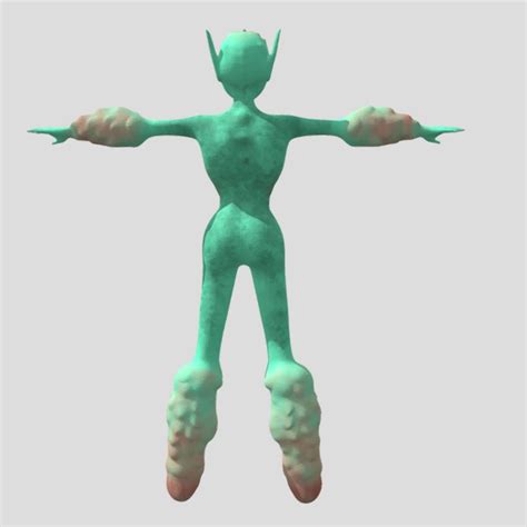 3d Alien Girl Turbosquid 1467336