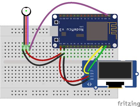 Arduino筆記 42 ：nodemcu 使用oled顯示心律脈搏感測 Pulse Sensor
