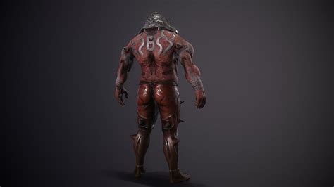 3d Model Gladiator Character Juggernaut Vr Ar Low Poly Cgtrader