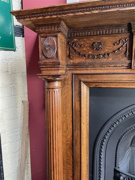 Buy Online Antique Georgian Early Victorian Oak Fire Surround