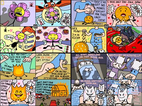 Rule 34 2d 4 Panel Comic Battle For Bfb Battle For Bfdi Battle For Dream Island Battle For