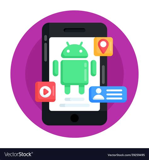 Android App Royalty Free Vector Image Vectorstock