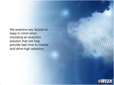 Six Considerations For Choosing The Right Analytics Solution 7wdata