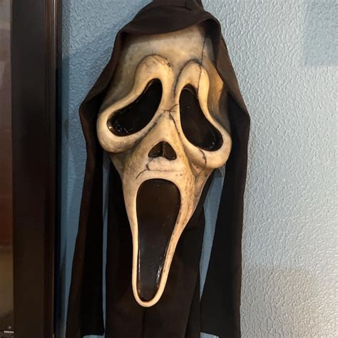 Scream 6 Mask Custom Stu Macher Ghostface W Dark Eye Mesh Etsy