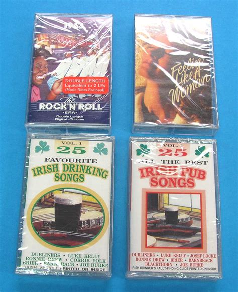 Lot Of 4 Misc Unused And Sealed Music Cassettes Winklers Magic