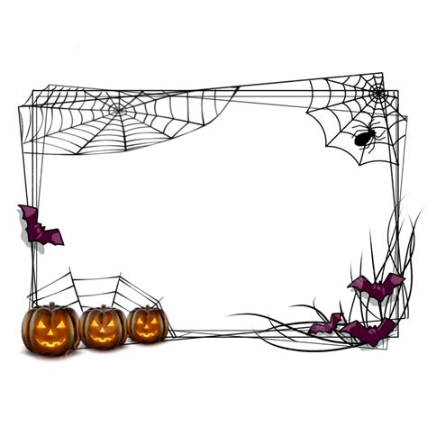 Halloween Rectangular Frame Halloween Halloween Borders Frames Png