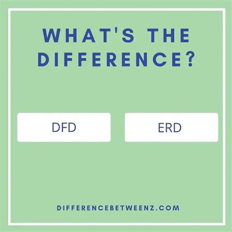 Difference Between Dfd And Erd Difference Betweenz