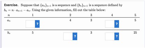 Solved Exercise Suppose That An N Is A Sequence And Chegg