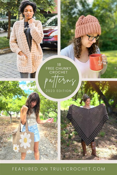 18 Free Chunky Crochet Patterns 2023 Edition Truly Crochet