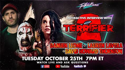Terrifier 2 Cast And Creator Live Interview With Talkulture Youtube