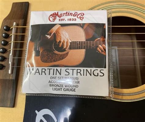 Martin สายกีตาร์โปร่ง เบอร์12 สายกีต้าโปร่งmatin Acoustic Guitar