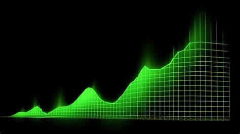 Graph Chart Green On A Black Background Backgrounds  Free Download