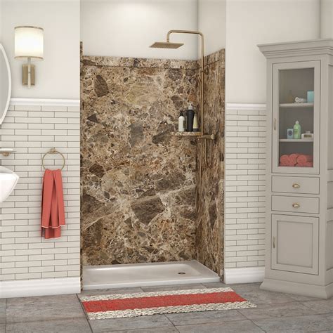 Flexstone Elegance 3 48 In W X 36 In D X 80 In H Breccia Paradiso 3
