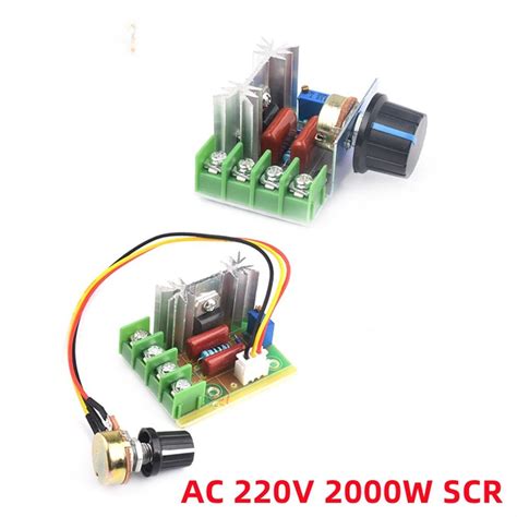 Ac 220v 2000w Scr Voltage Regulator Dimming Dimmers Motor Speed