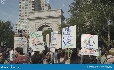 September 10 2021 New York Usa Movement Against The Prohibition