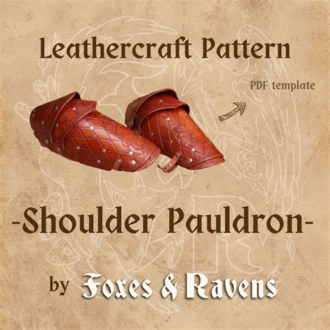 Pauldron Spaulders Pattern Foxes And Ravens