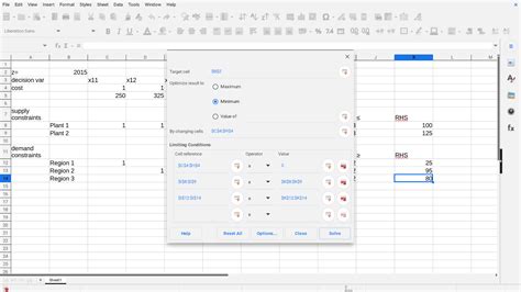 Solver Runs Infeasible Result English Ask Libreoffice