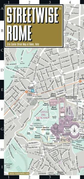 Streetwise Rome Map Laminated City Center Street Map Of Rome Italy By