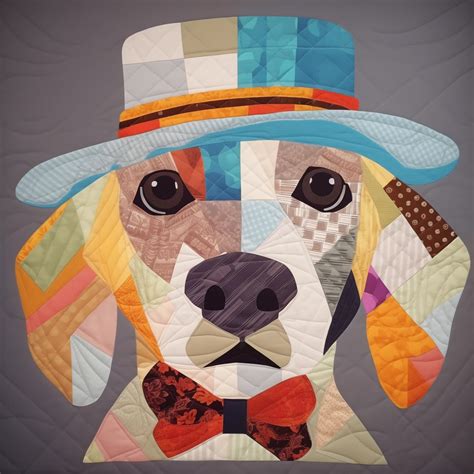 Dog Patchwork Pattern Dog Quilt Pattern Quilt Pattern Dog Quilt