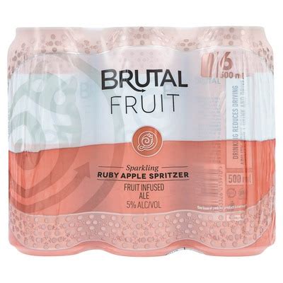 Brutal Fruit Ruby Apple Can 500ml Agrimark