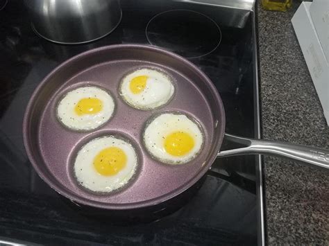 Techef Eggcelente Pan Swedish Pancake Pan Plett Pan Multi Egg Pan 4 Cup Egg Frying Pan