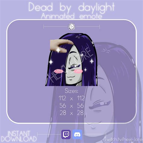 Dead By Daylight Killer Emote Sadako Headpat Emote Animated Etsy