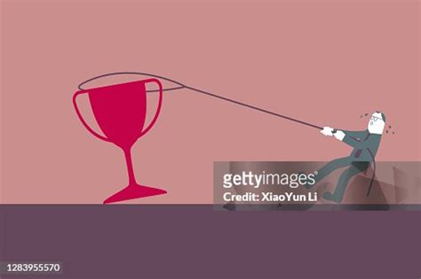 A Man Gets A Trophy Using A Lasso High Res Vector Graphic Getty Images