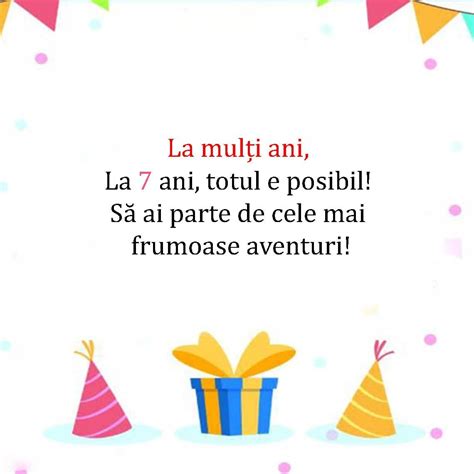50 Mesaje De La Multi Ani Pentru Copii De 7 Ani