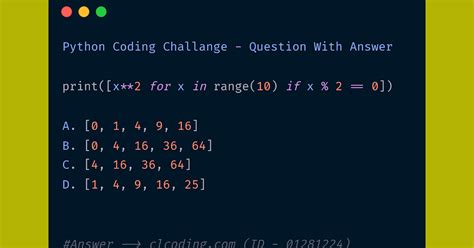 Python Coding Challange Question With Answer01281224 ~ Computer Languages Clcoding