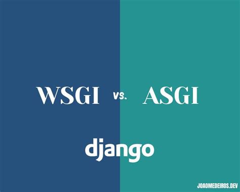 Choosing Between Wsgi And Asgi In Django A Hybrid Approach For Optimal Performance João Medeiros