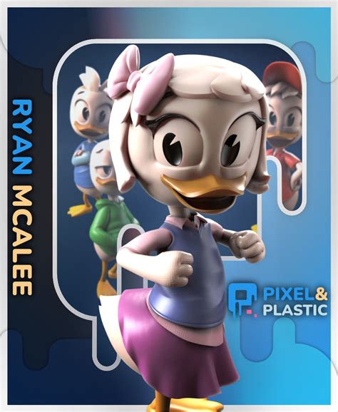 Webby Vanderquack Ducktales 2017 3d Model By Pixelandplastic On
