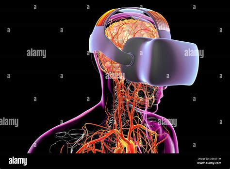 Conceptual Illustration Of Virtual Reality Vr Symbolising The