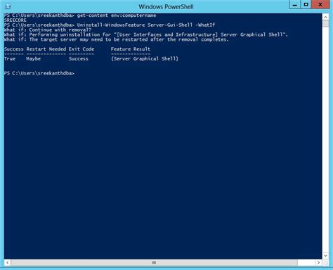Windows Server 2012 Core Graphical Shell Mssqltrek