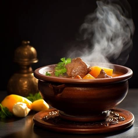 Premium Ai Image A Bowl Of Food With Steam Rising From The Top