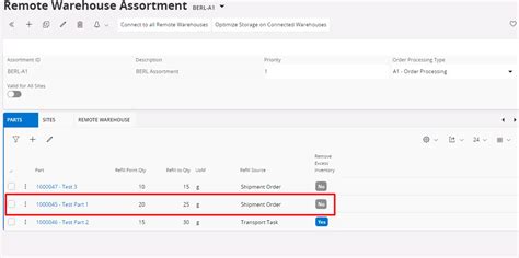 Refill Remote Warehouse Using Shipment Orders Ifs Community