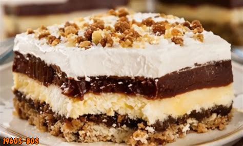 Sex In A Pan Dessert Six Layer Pudding Dessert Classic Retro Recipe