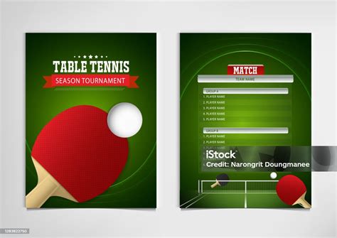 탁구 또는 탁구 토너먼트 포스터 또는 배너 벡터 템플릿 디자인 Eps10 0명에 대한 스톡 벡터 아트 및 기타 이미지 0명 Championship 가방 Istock