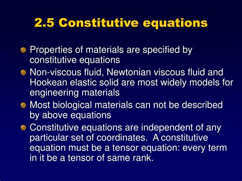 Ppt Ch2 The Meaning Of The Constitutive Equation Powerpoint