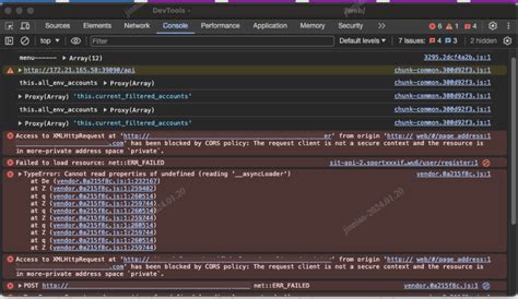 浏览器内网域名请求跨域has Been Blocked By Cors Policy The Request Client Is Not A Secure Context And The