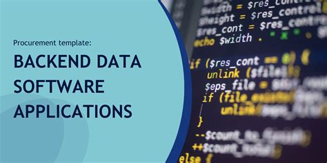 Procurement Template Backend Data Software Applications Living In Eu