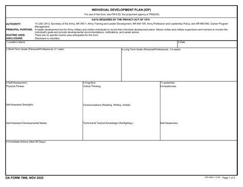 Da Form 7906 Printable Form 2025